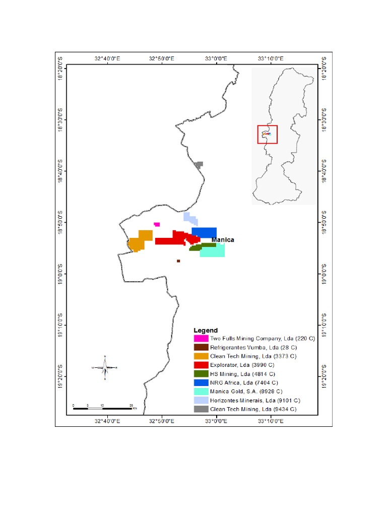 Mapa de Manica | PDF