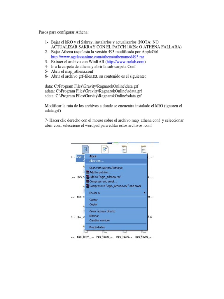 Guía de Configuración de Athena | PDF | Archivo de computadora ...