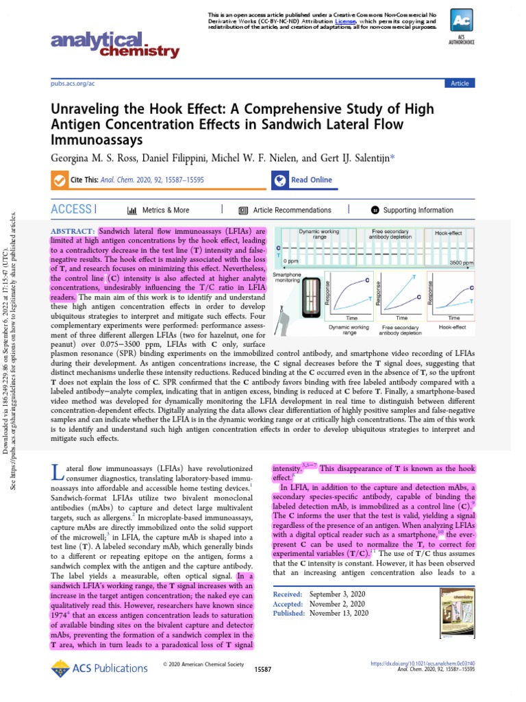 Unraveling The Hook Effect | PDF | Monoclonal Antibody | Immunoassay
