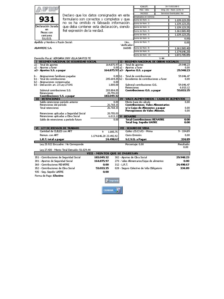 F931 04-2022 | PDF | Microeconomía