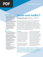 Clinical Handover Guideline | PDF | Patient | Health Professional