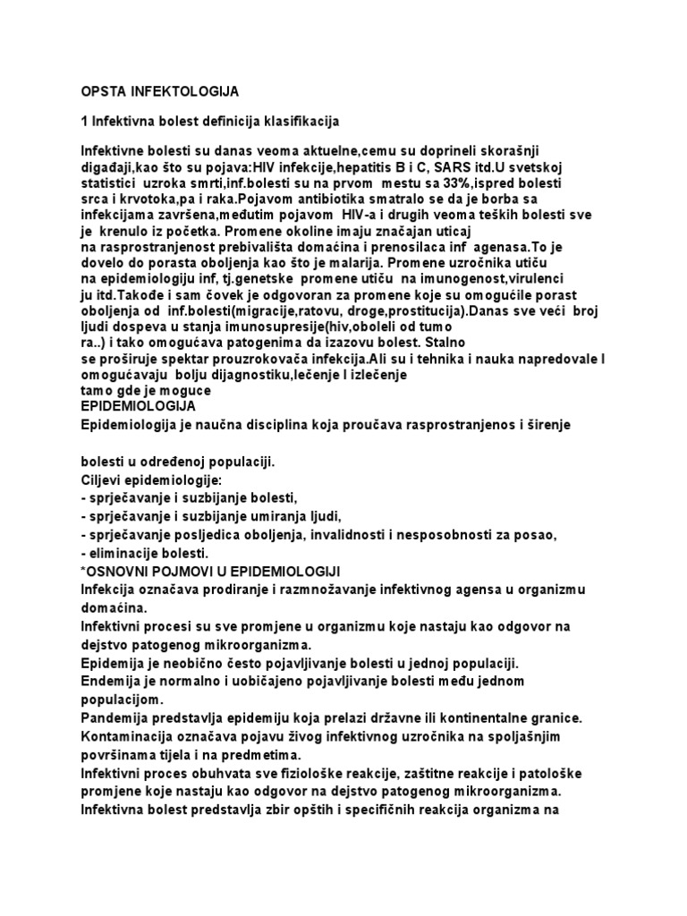 Infektivne Bolesti | PDF