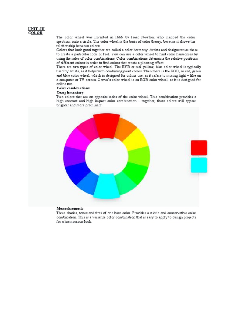 Color Theory in 40 Characters | PDF | Color | Magenta