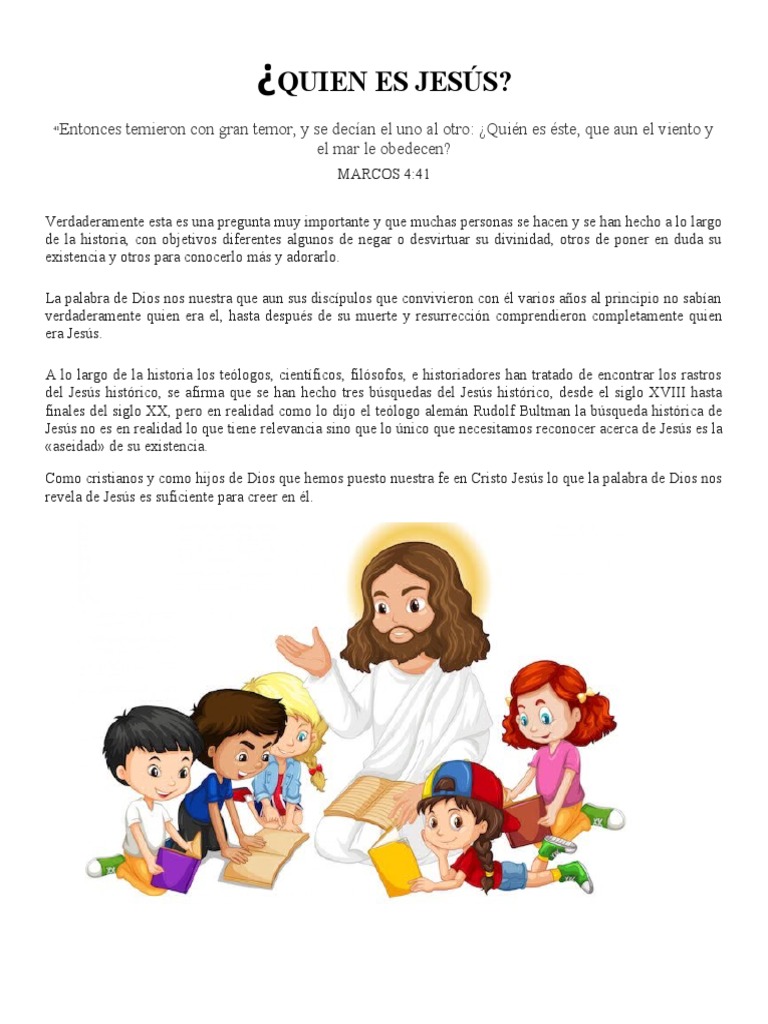 Leccion 2 Quien Es Jesus Peques | PDF
