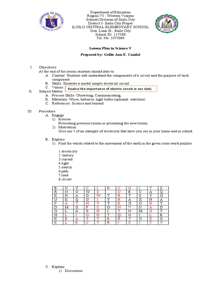 Circuit LP G5 | PDF | Electricity | Series And Parallel Circuits