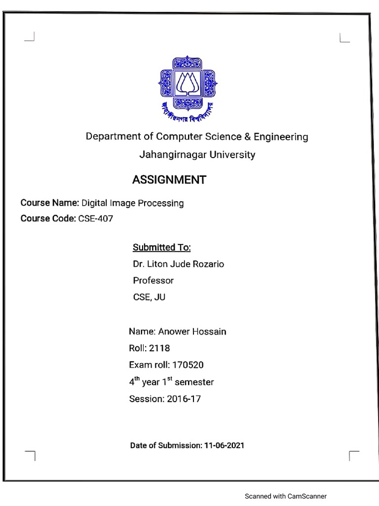 2118 DIP Assignment | PDF