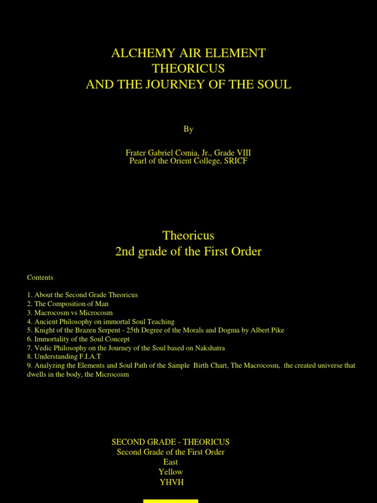 Alchemy Air Element Theoricus and the Jo | PDF | Planets In Astrology ...