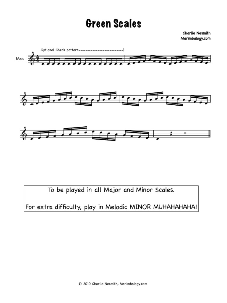 Green Scales | PDF