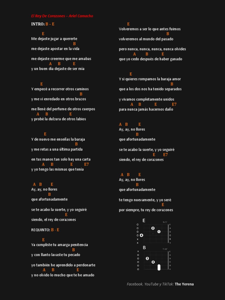 El Rey de Corazones - Ariel Camacho | PDF
