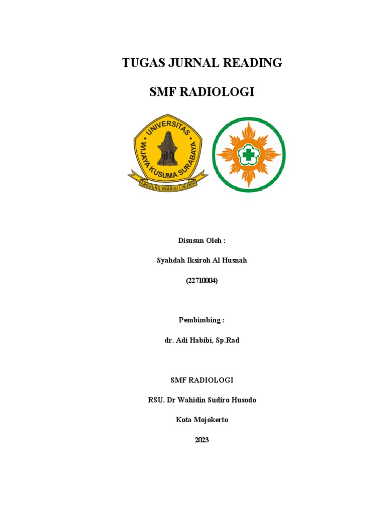 Cover Jurnal Reading Radiologi | PDF