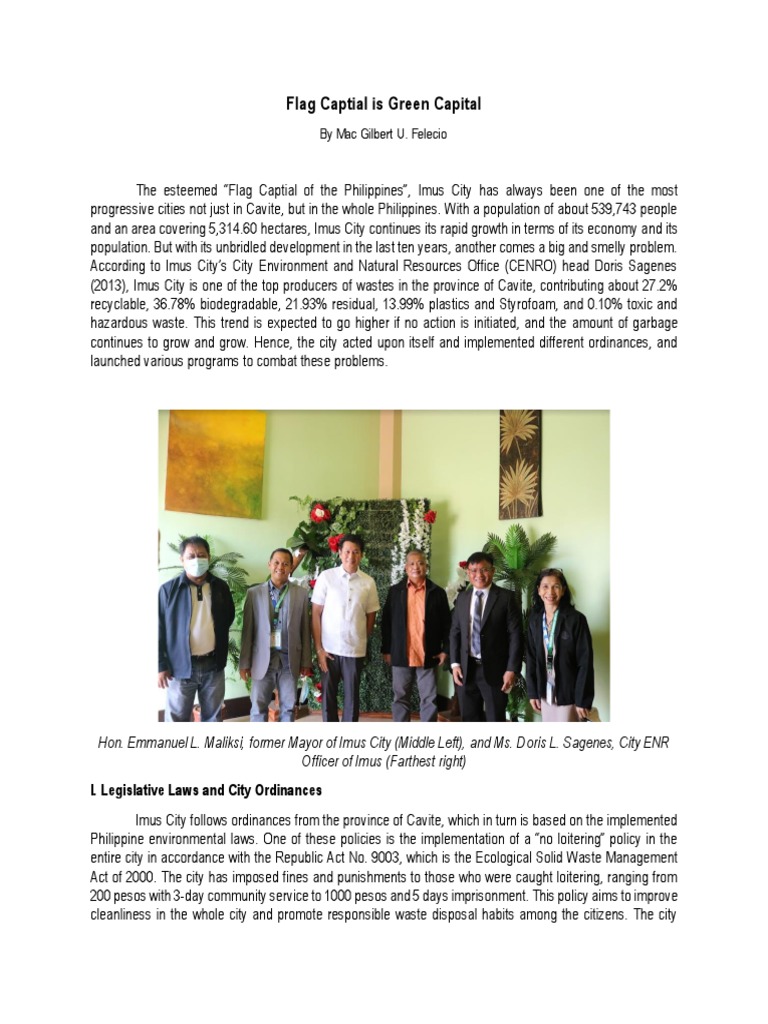 Imus City Environment Background Check | PDF