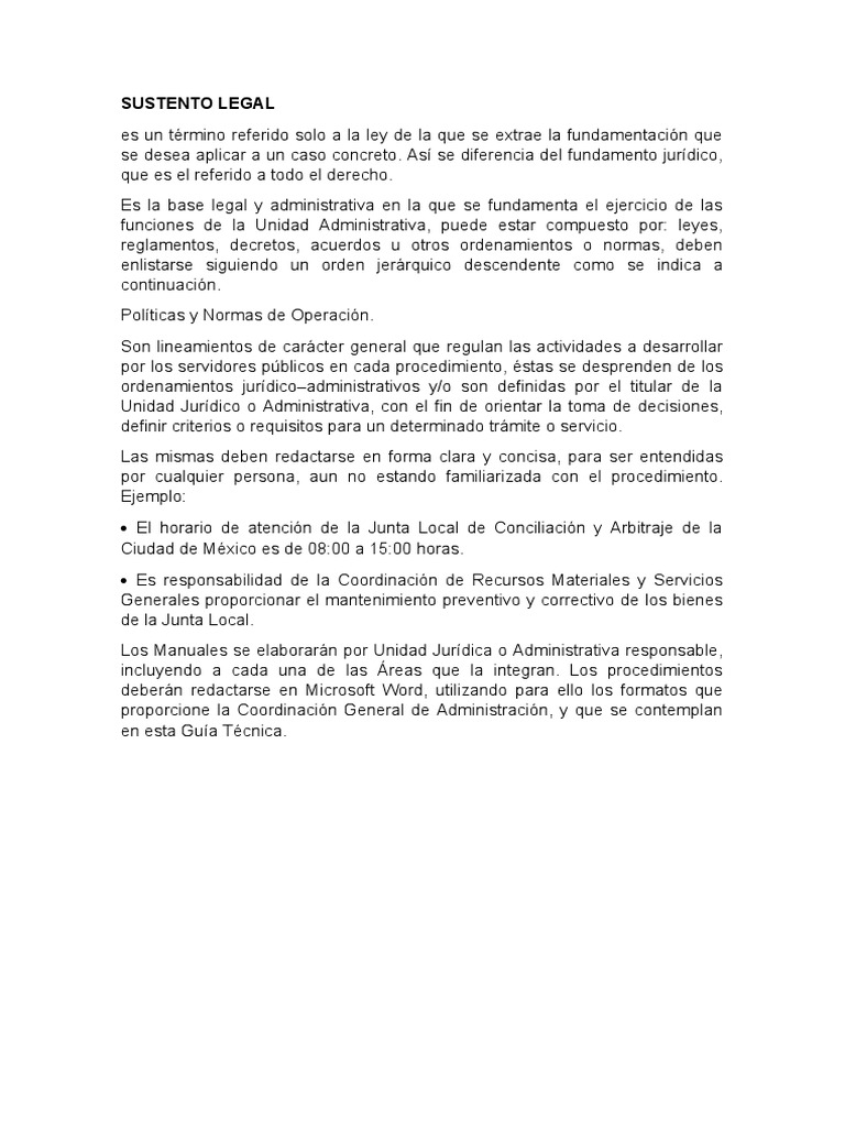 Sustento Legal | PDF