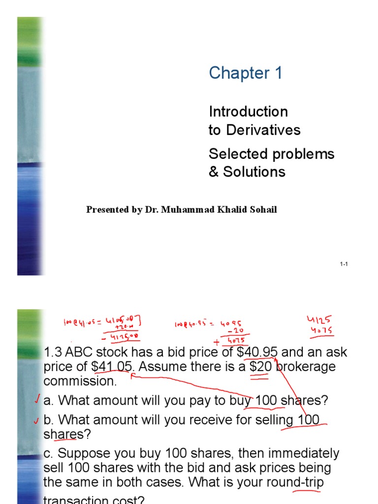 Lec 02 ch01 B PRB Solutions 1 6 05032023 114810am | PDF | Short (Finance) | Stocks