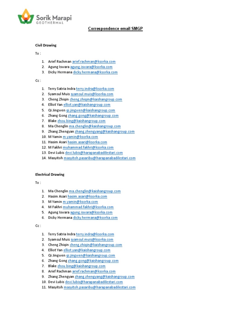 Correspondence Email SMGP | PDF