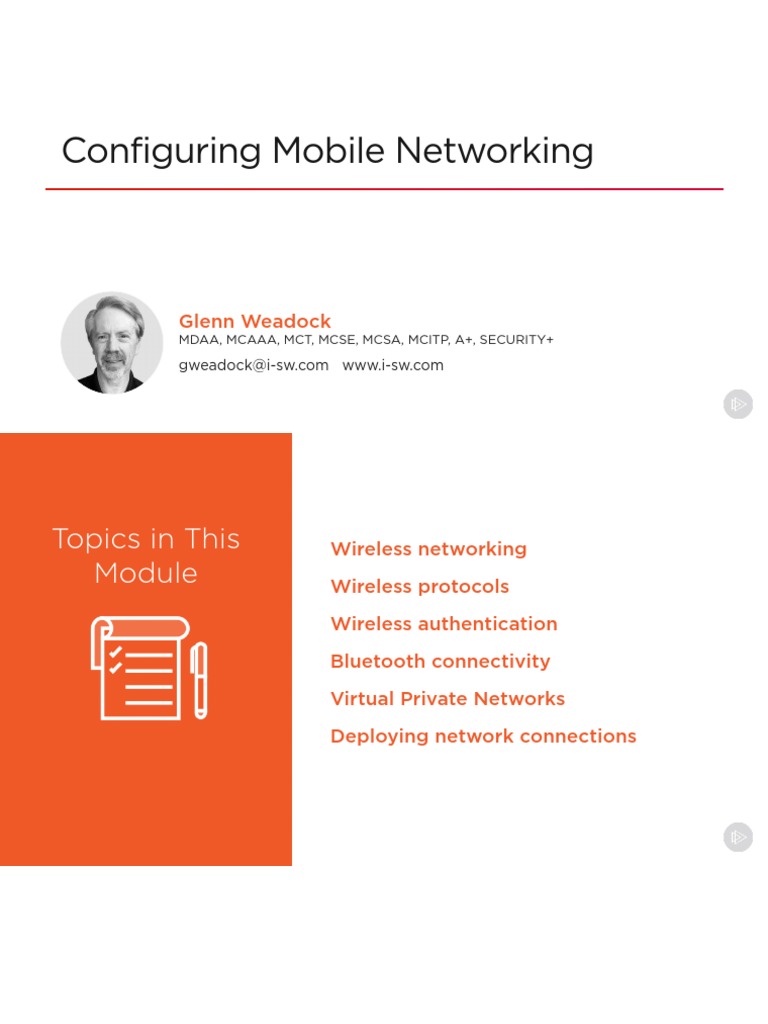 Configuring Mobile Networking Slides | PDF | Radius | Wi Fi
