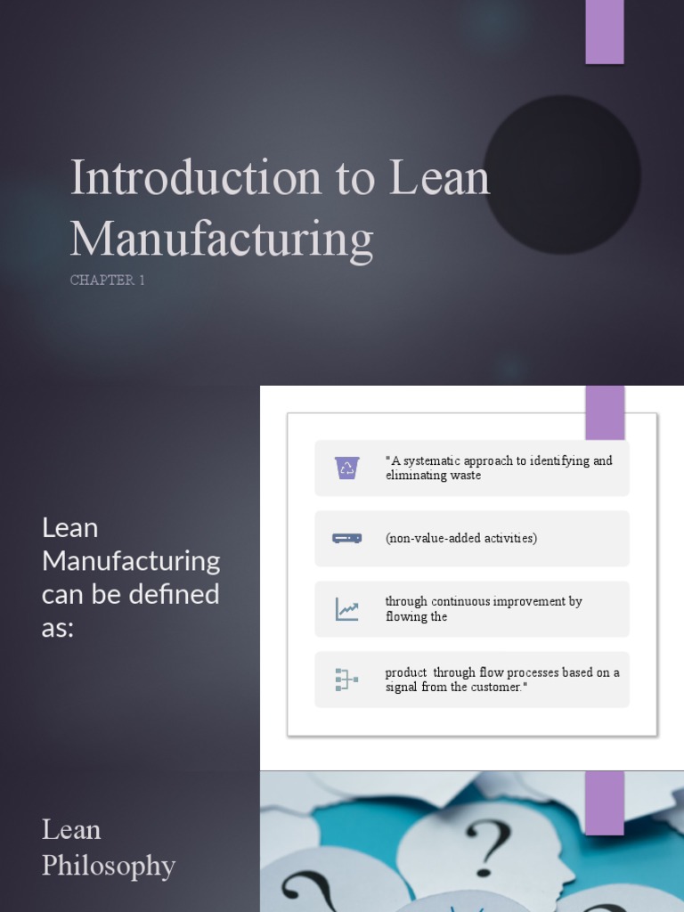 Lean Manufacturing Essentials | PDF