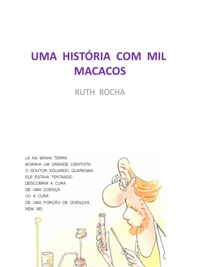 Uma História Com Mil Macacos - Letra Bastão | PDF