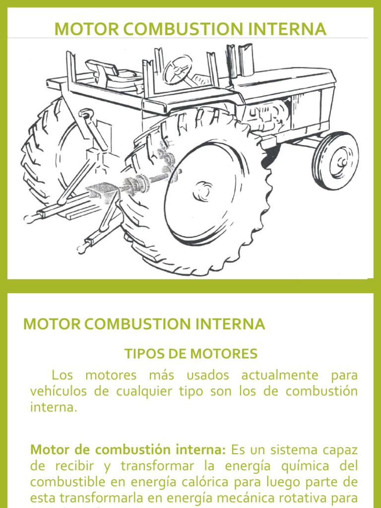 Tipos de motores de combustión interna y sus sistemas principales | PDF | Motor de combustión ...