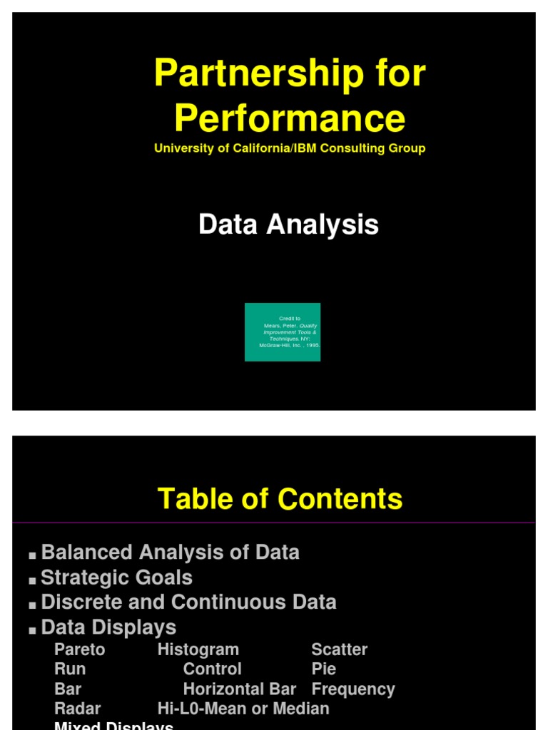 (McGraw Hill) - Performance Measurement Data Analysis Tools | PDF | Chart | Histogram