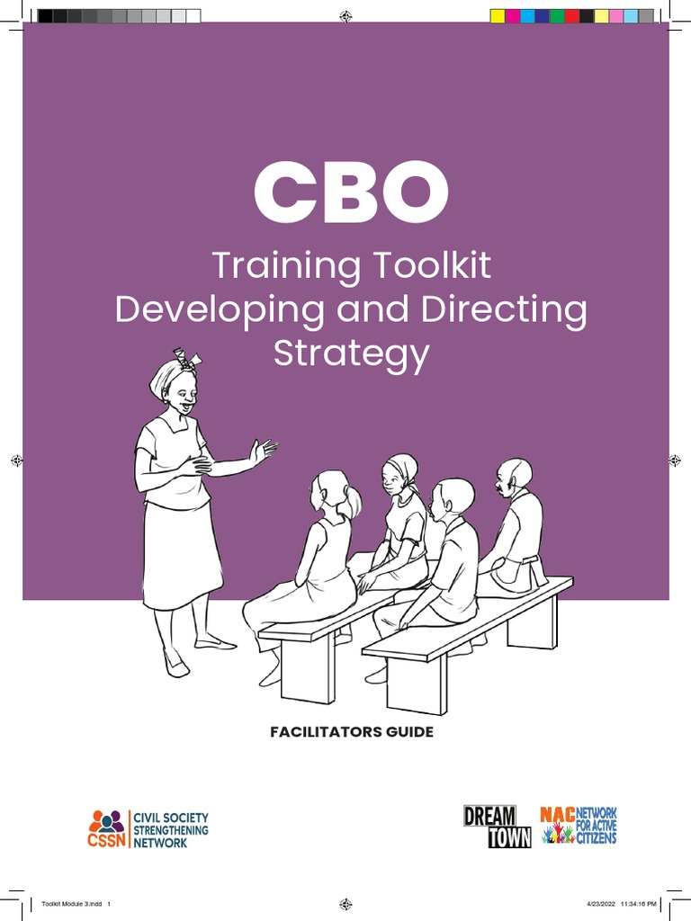CBO Toolkit Module 3 - Planning and Developing Strategy | PDF | Strategic Planning | Swot Analysis