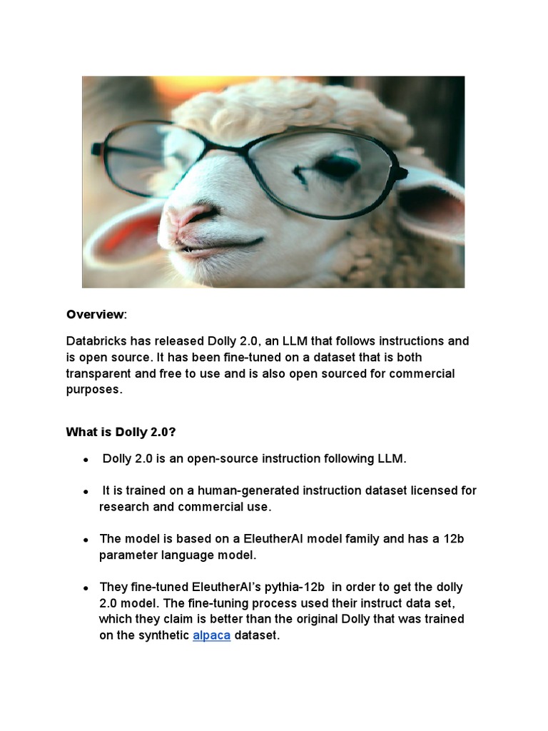 Dolly2.0 Ready For Commercial Use | PDF | Open Source | Computing