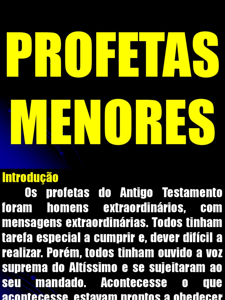4 Profetas Menores Pdf Profeta Jonas