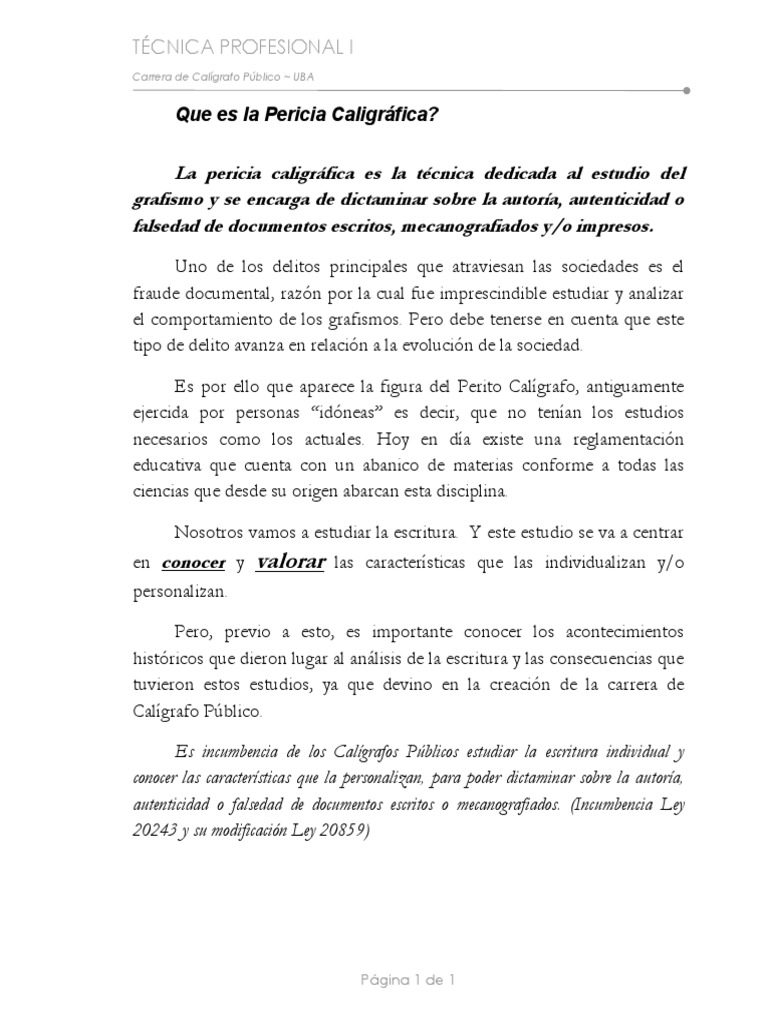 Pericia Caligráfica y Rasgos Individuales | PDF | Ciencias sociales