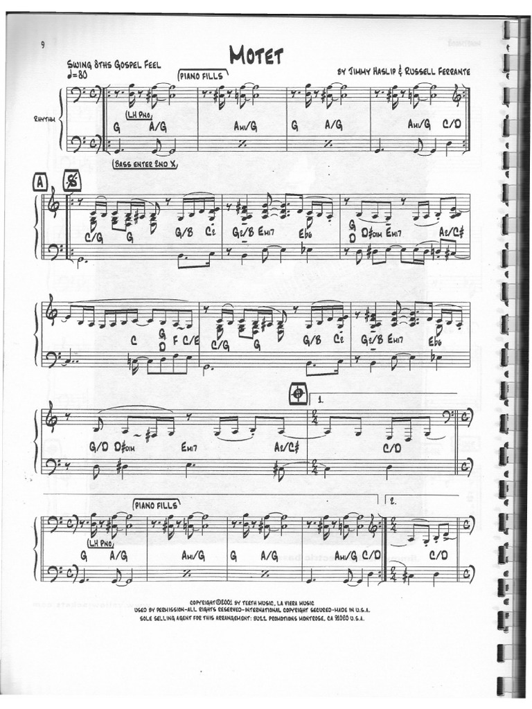 Yellowjackets Motet SheetsDaily | PDF