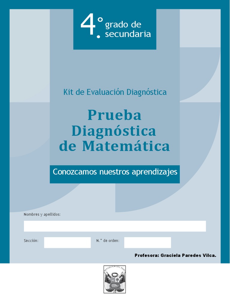 Eval - Diagnostica Mate 4° | PDF