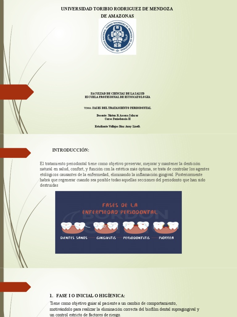 Fases Del Tratamiento Periodontal PDF | PDF | Cirugía | Cuidado de la salud