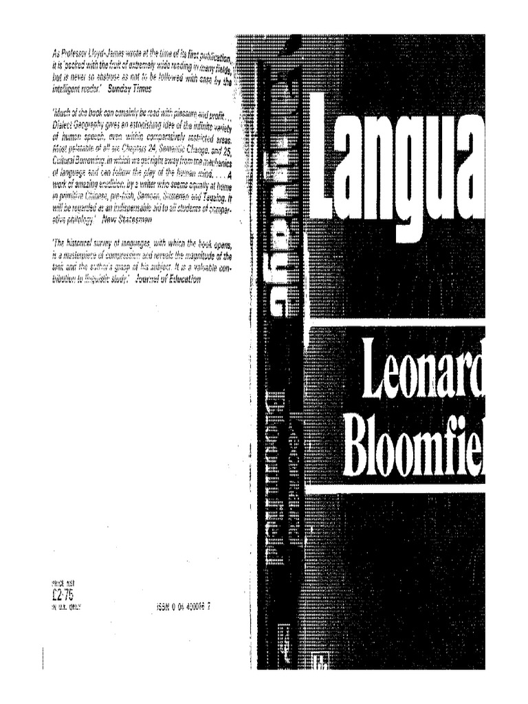 Bloomfield Leonard - Language (1933)
