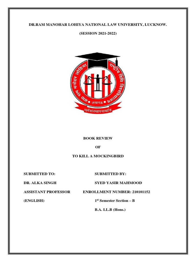 Book Review of To Kill a Mockingbird Provides Insightful Analysis of ...