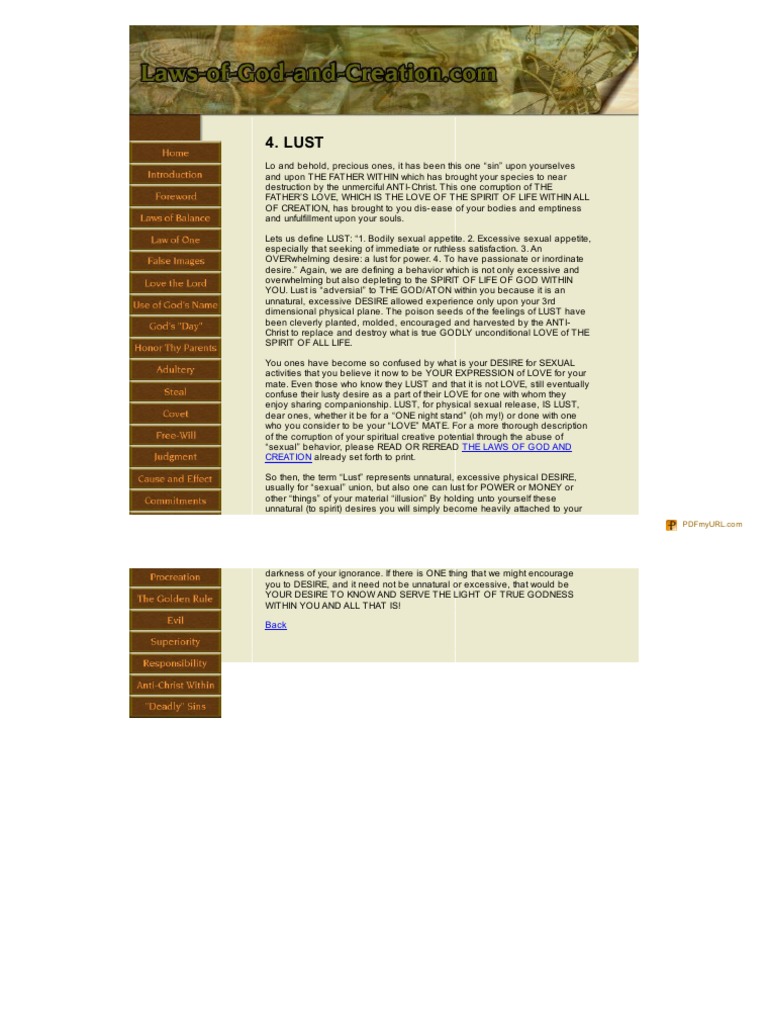 Lust | PDF | Lust | Love