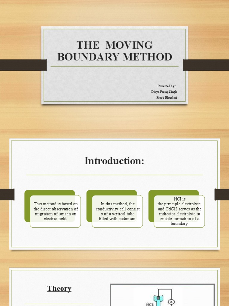 The Moving Boundary Method: Presented By: Divya Pratap Singh Preeti Bhandari | PDF | Chemistry ...