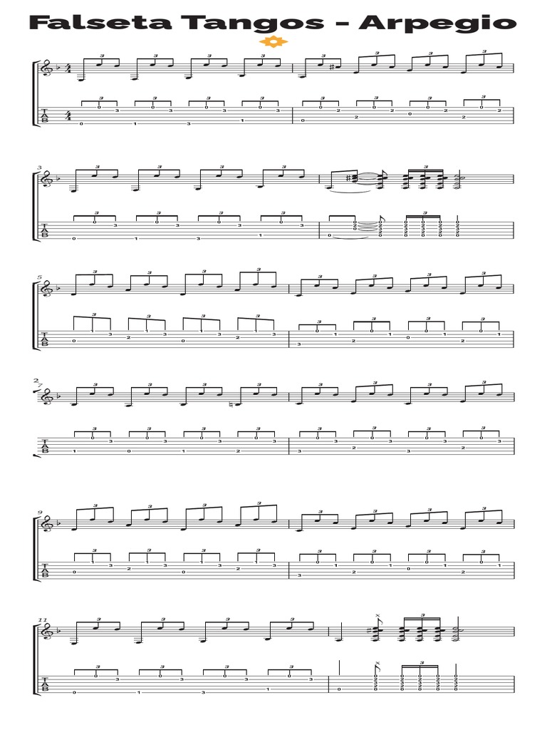 Falseta Tangos - Arpegio | PDF