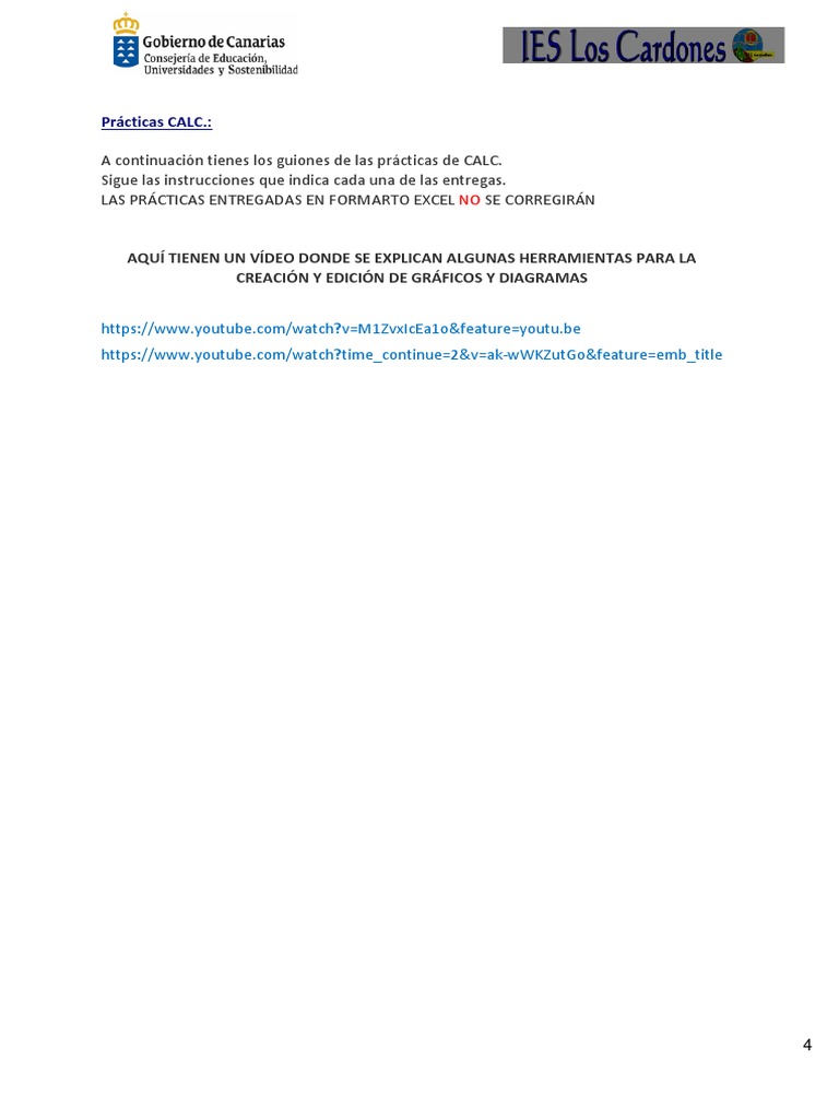 Guía Prácticas CALC: Operaciones y Gráficos | PDF | Ventana (informática) | Sustracción