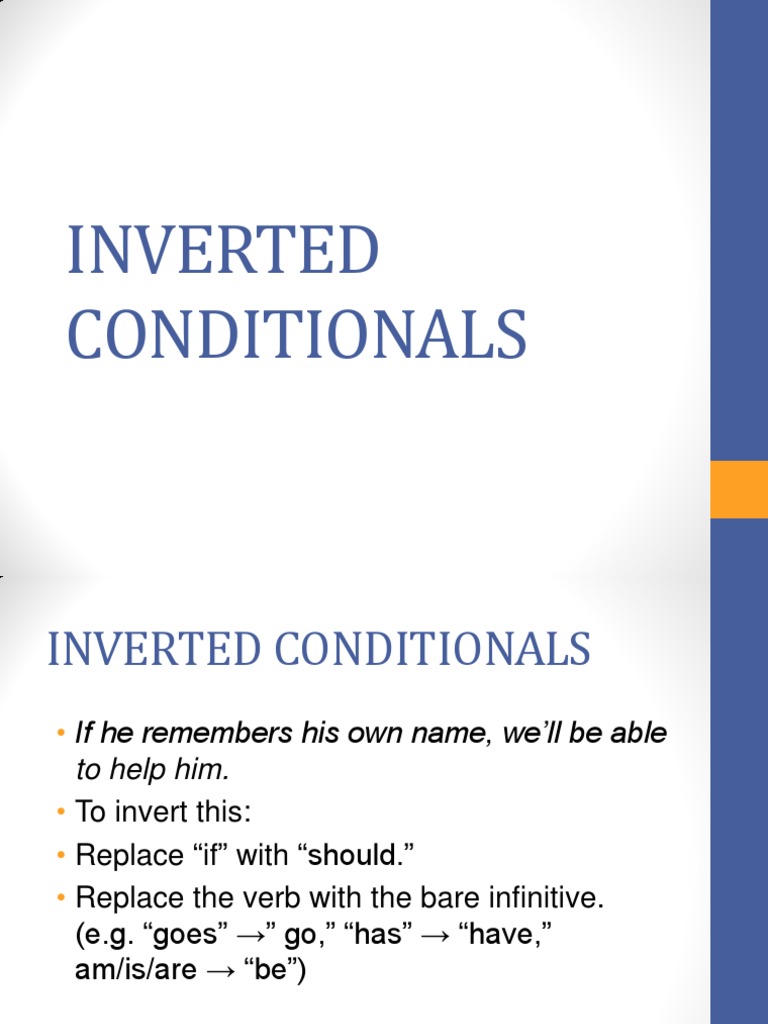 Inverted Conditionals | PDF