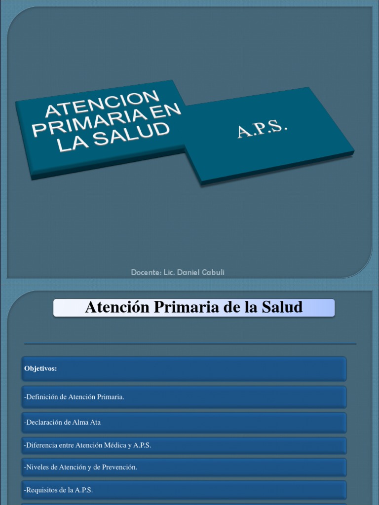 Clase APS | PDF | Cuidado de la salud | Servicios públicos