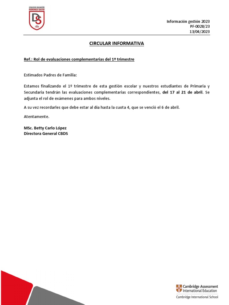 Circular 28-2023 | PDF