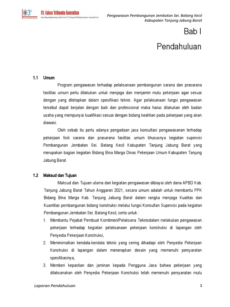 Pendahuluan Jembatan | PDF
