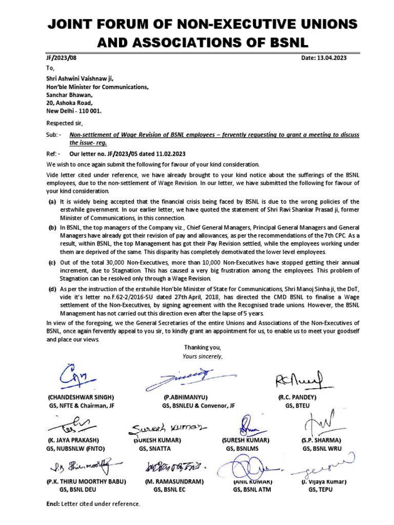 JF Letter To Hon'ble MoC Dated 13.04.2023 - Compressed | PDF ...