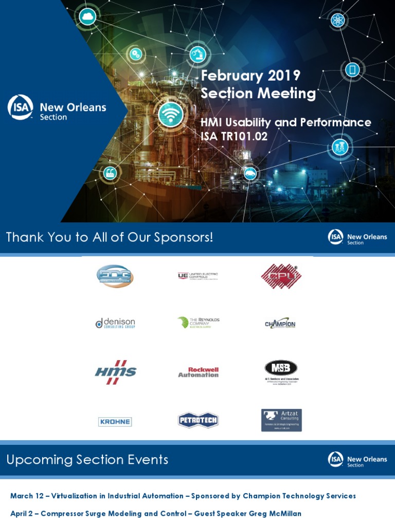 isa-february-2019-slides-isa-tr101.02-overview | PDF | User Interface ...