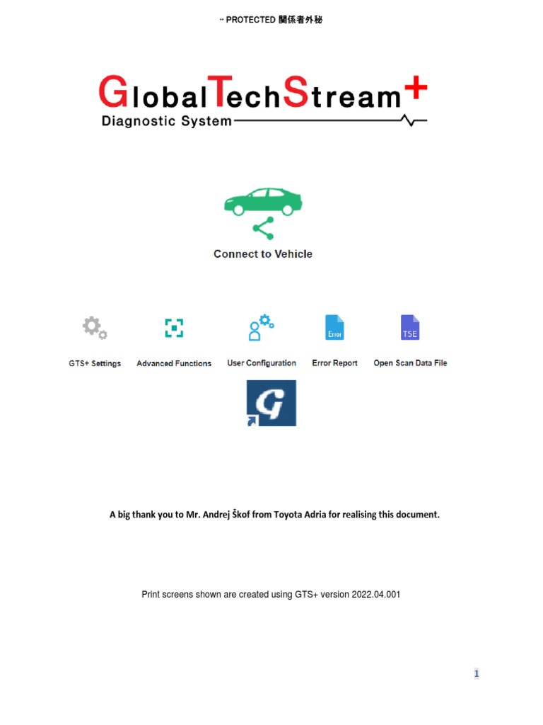 GTS+ User Guide for Toyota Adria | PDF | Login | Personal Computers
