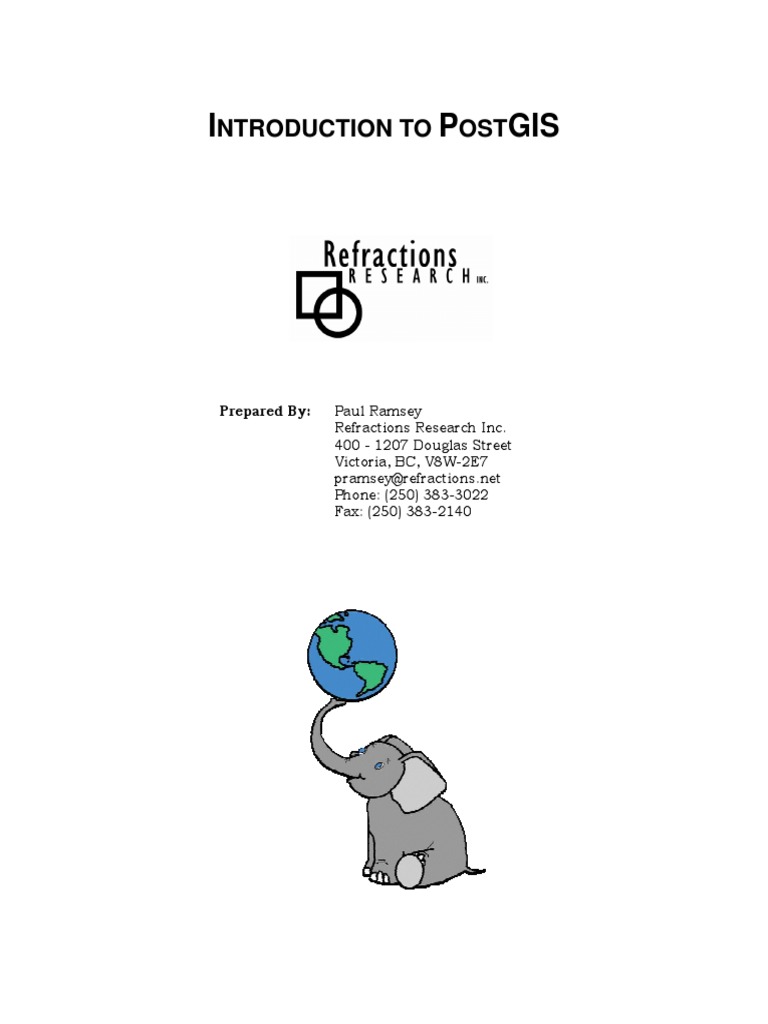 Postgis Introduction | PDF | Postgre Sql | Database Index Postgis Introduction | PDF | Postgre Sql | Database Index