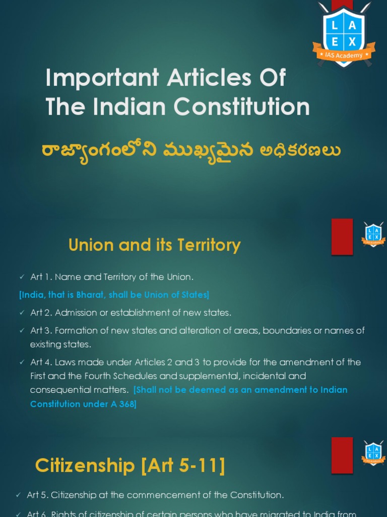 key-provisions-of-the-indian-constitution-related-to-the-union