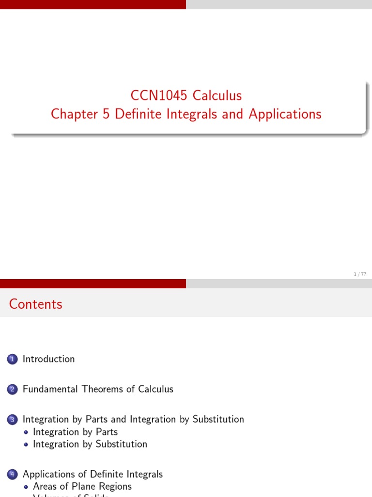 For Students PPT ch05 | PDF | Integral | Derivative