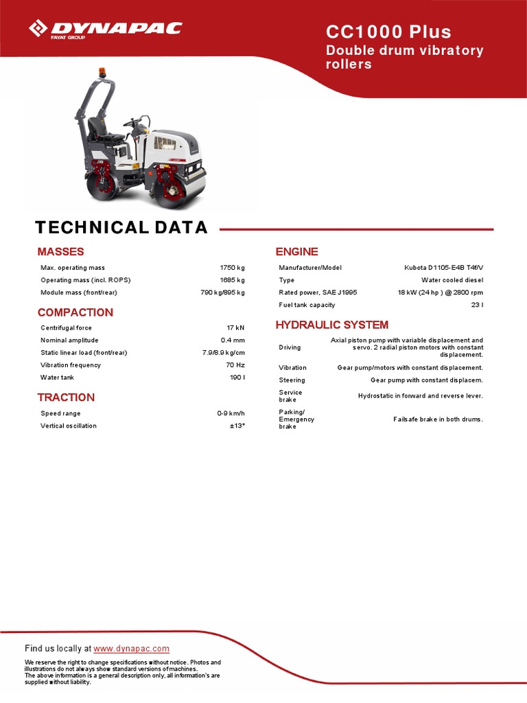 Dynapac cc1000 Plus En-20221220.084331 | PDF | Pump | Horsepower