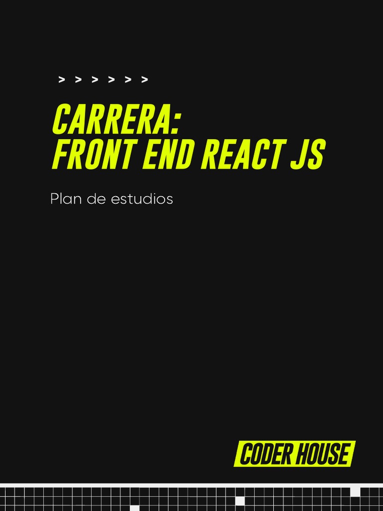 Carrera: Front End React JS: Plan de Estudios | PDF | J Query | Bootstrap (marco frontal)