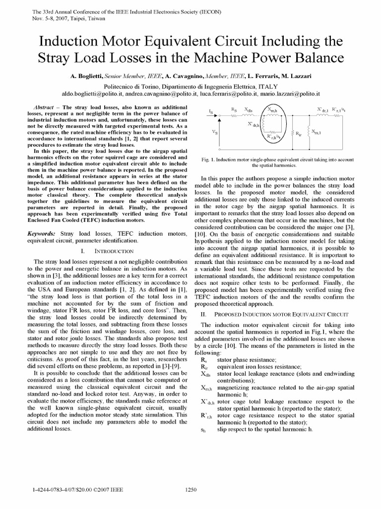 Induction Machine Pdf Electric Motor Electrical Engineering