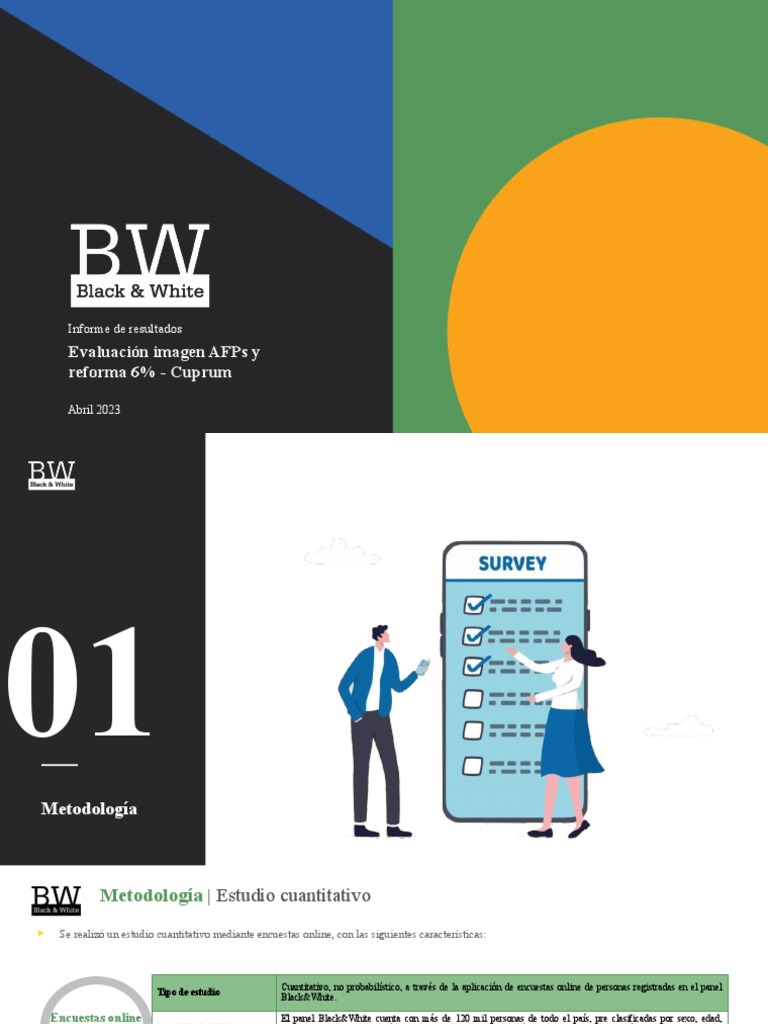 Encuesta Black & White - Reporte Reforma Pensiones 6% Principal 10 ... Encuesta Black & White - Reporte Reforma Pensiones 6% Principal 10 ...